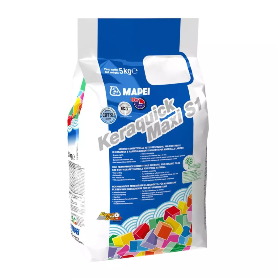 Mapei Keraquick Maxi S1 - 5kg - Wand- & Vloerlijm: Tegellijm ...