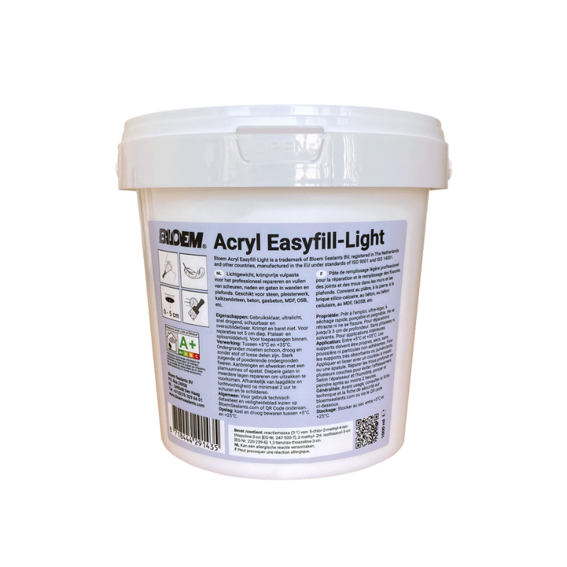Acryl Easyfill Light 1ltr - Vulmiddelen: Gipsplaatvuller - Kitcentrum.nl